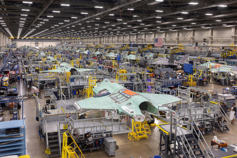 Inside the mile-long factory line where America's F-35 stealth fighter ...