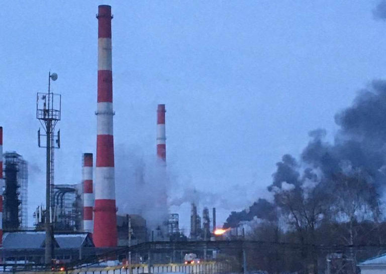 Reported drone strike against Russian oil refinery in Samara Oblast ...