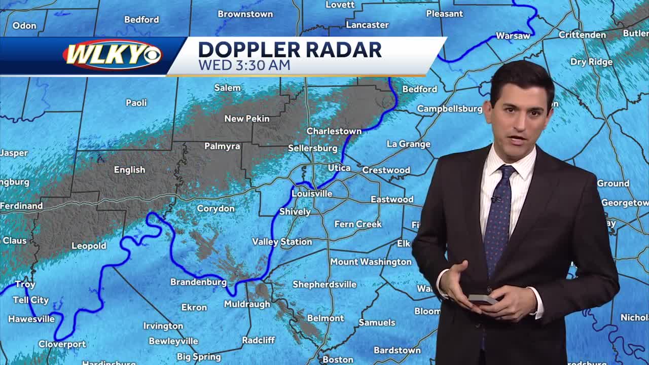 2nd round of snow continuing through Louisville area; 4 a.m. weather ...