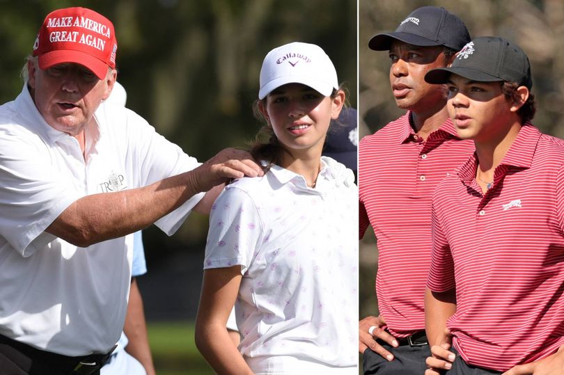 Charlie Woods and Kai Trump hoping to follow in Scottie Scheffler's ...