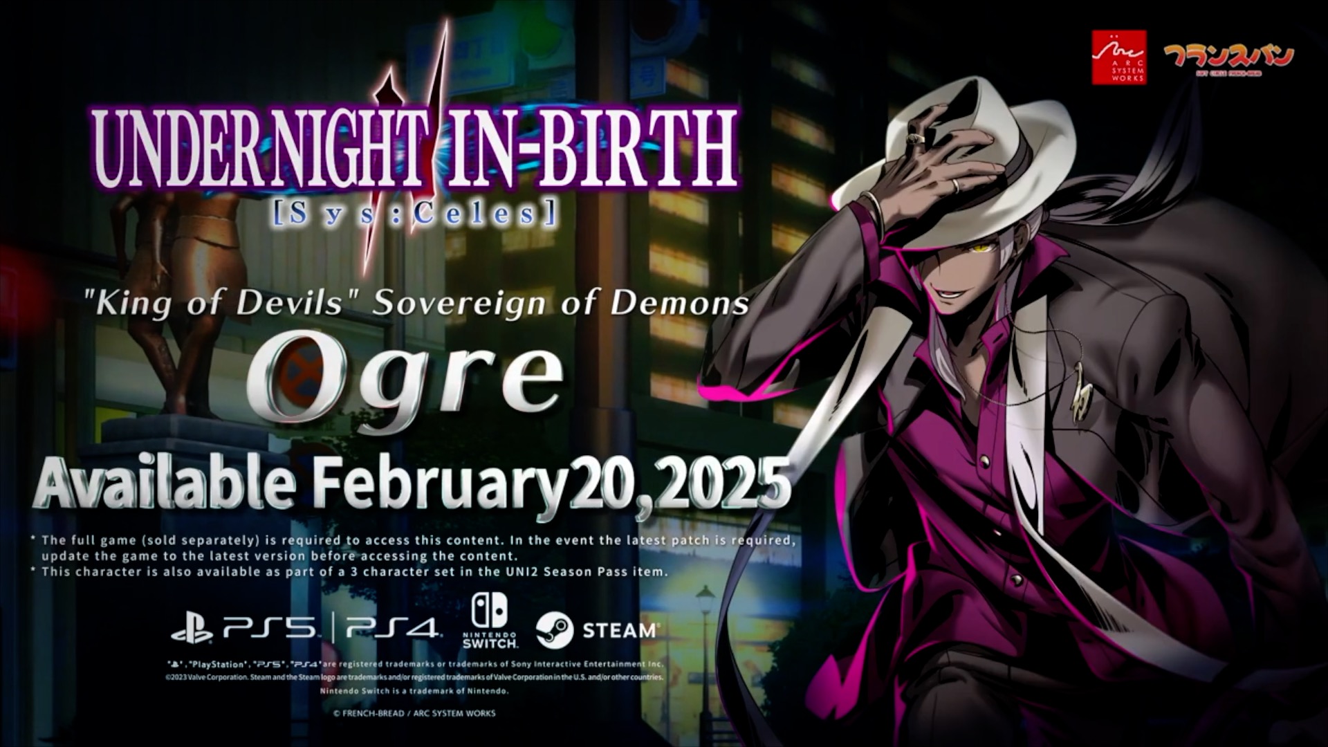 Under Night In-Birth 2 Official Ogre Reveal Trailer
