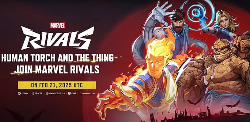 Marvel Rivals adds Human Torch and Thing, completing Fantastic Four ...