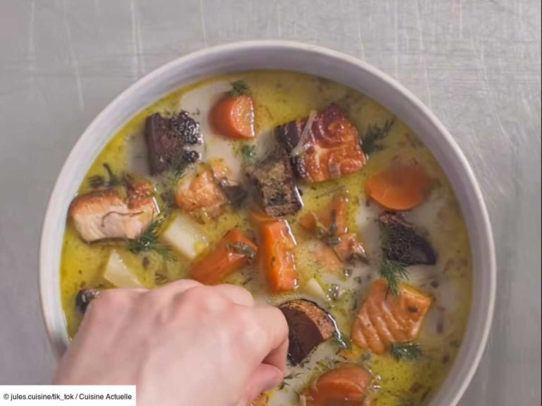 Soupe crémeuse au saumon : la recette pour un repas complet