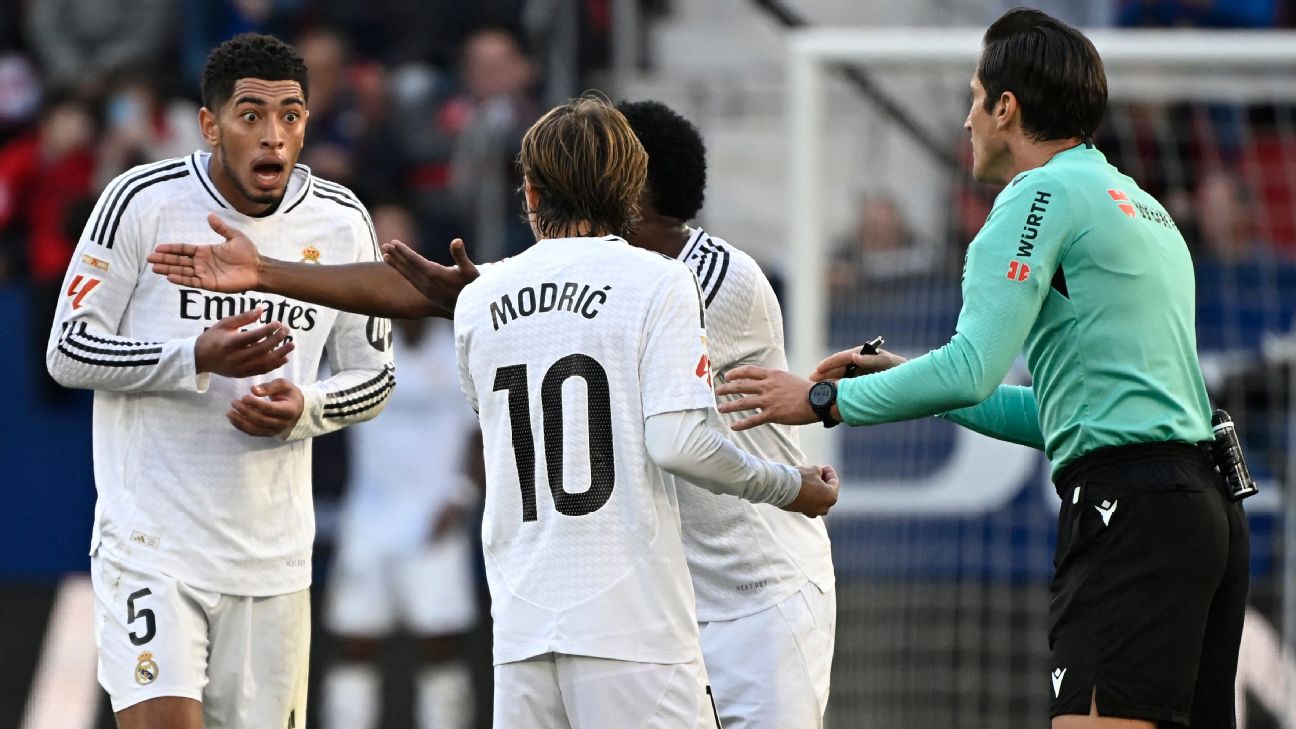 Real Madrid's Jude Bellingham handed 2-game ban after red card upheld