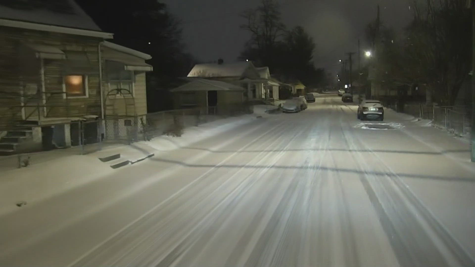 KYTC official gives update as snow blankets Kentucky counties
