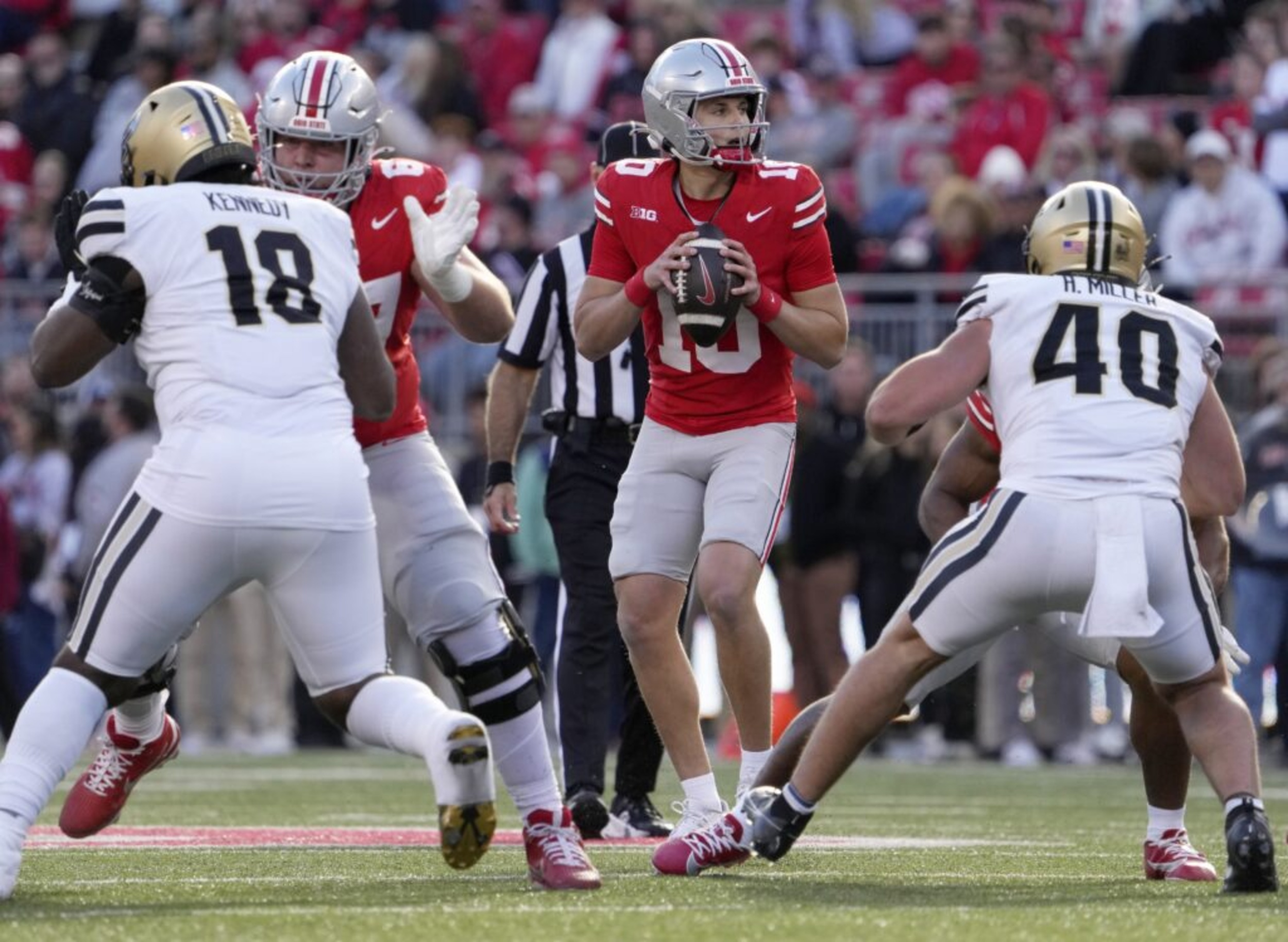 A Super Sayin Leads Buckeye Quarterbacks Into Spring Practice