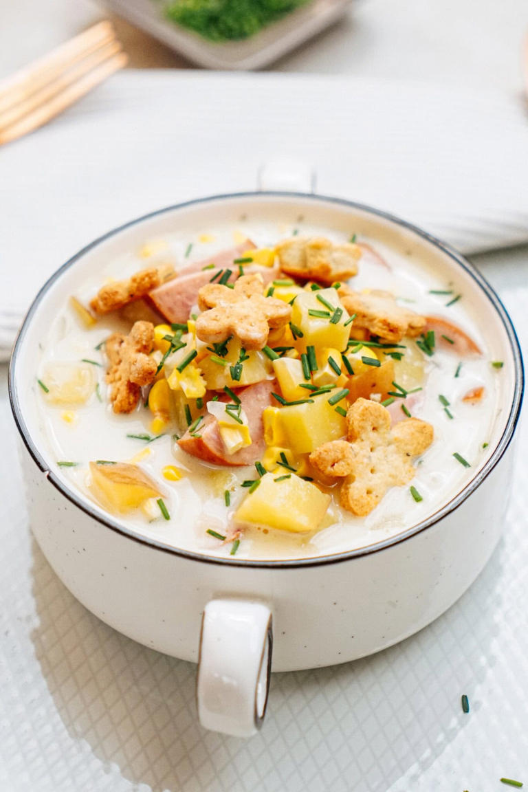Cold Outside? This Smoked Sausage Corn Chowder Solves It