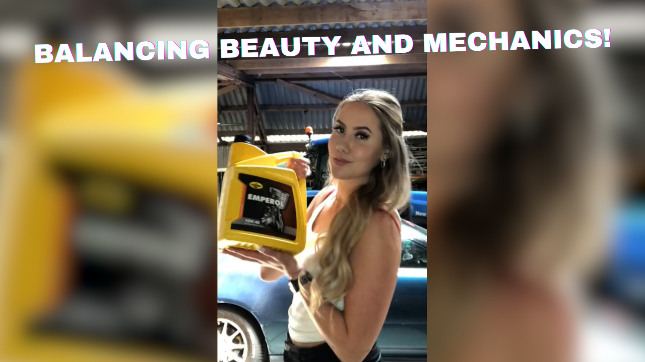 Amazing Female Mechanic Masters the Garage and the Glam