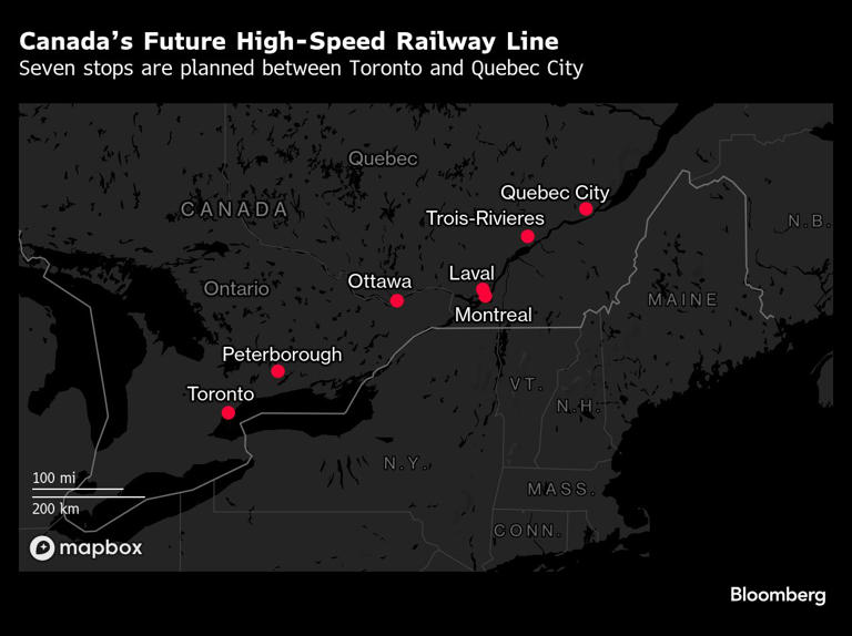 CDPQ, Systra Win Bid to Build Canada High-Speed Rail Project