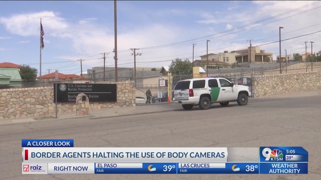 Border agents halt the use of body cameras