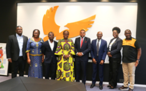 Key partners pay courtesy call on GCB Bank MD