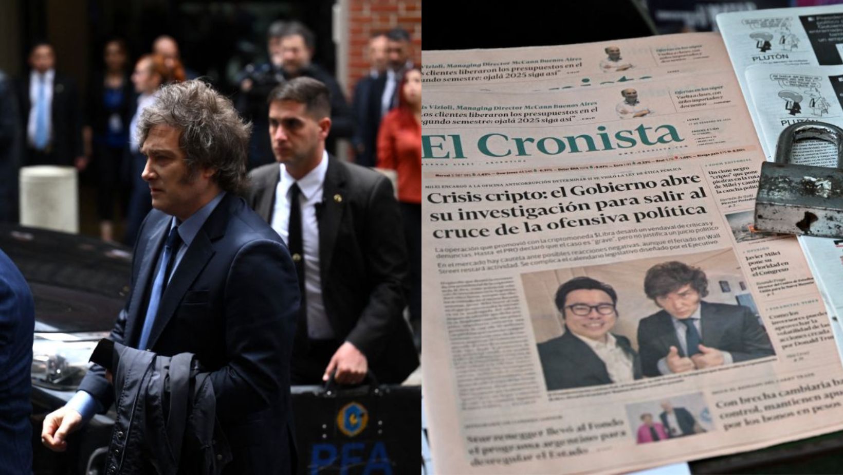 Javier Milei in a cryptocurrency scandal