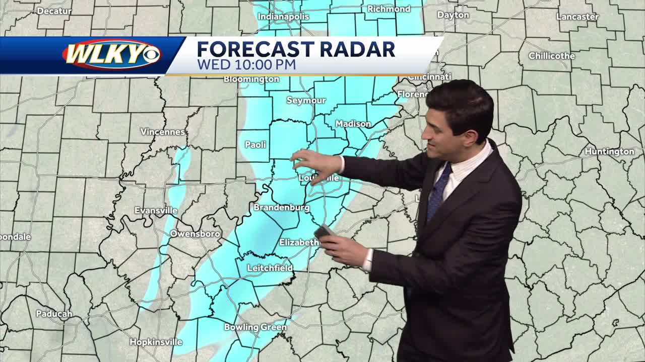 Morning snow ends in Louisville with more on the way at night; 9 a.m ...