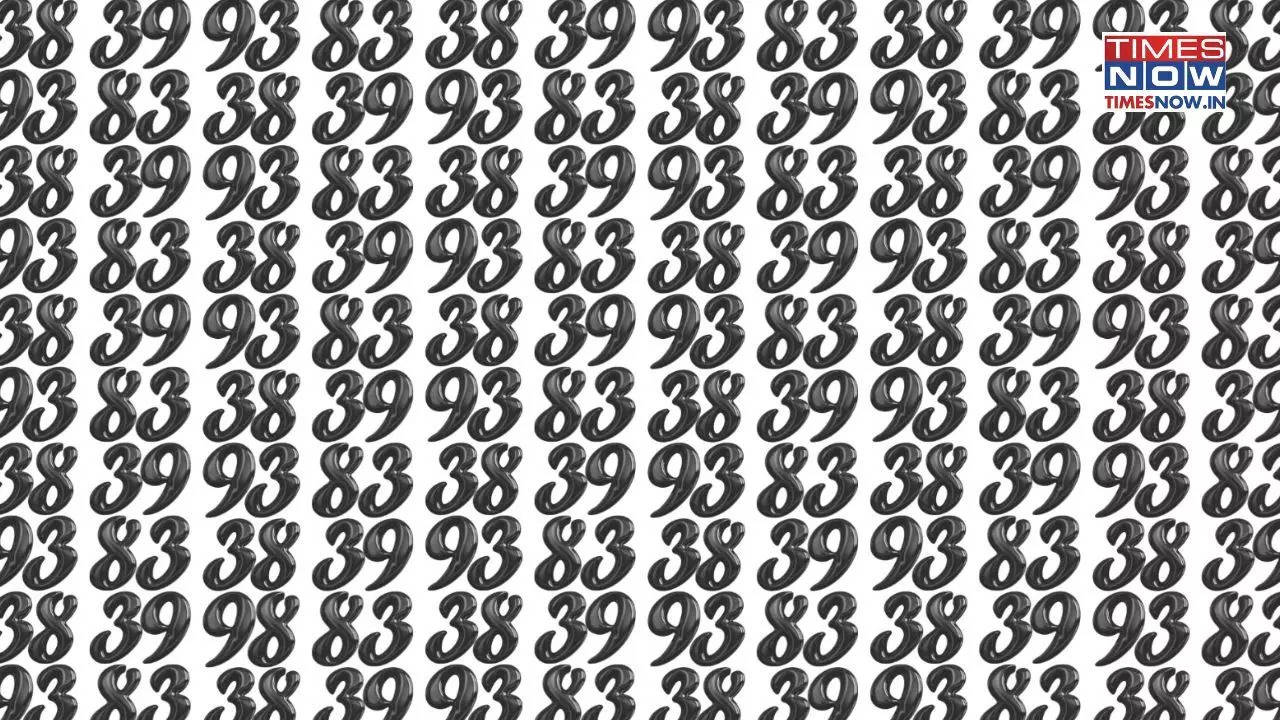 Optical Illusion Eye Test Challenge: Among A Sea Of 83s And 39s, Can ...