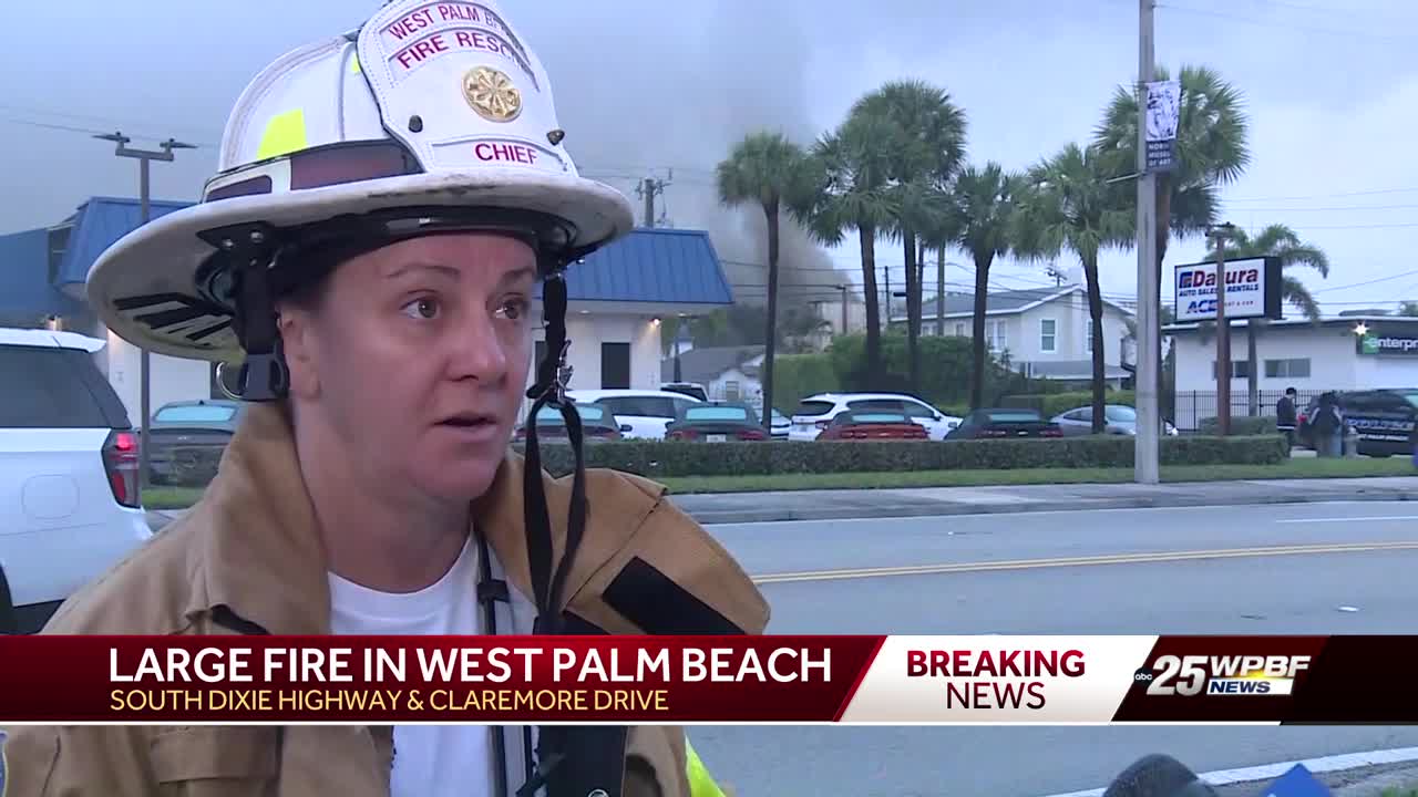 'Shelter in place': West Palm Beach fire chief gives update on Dixie ...