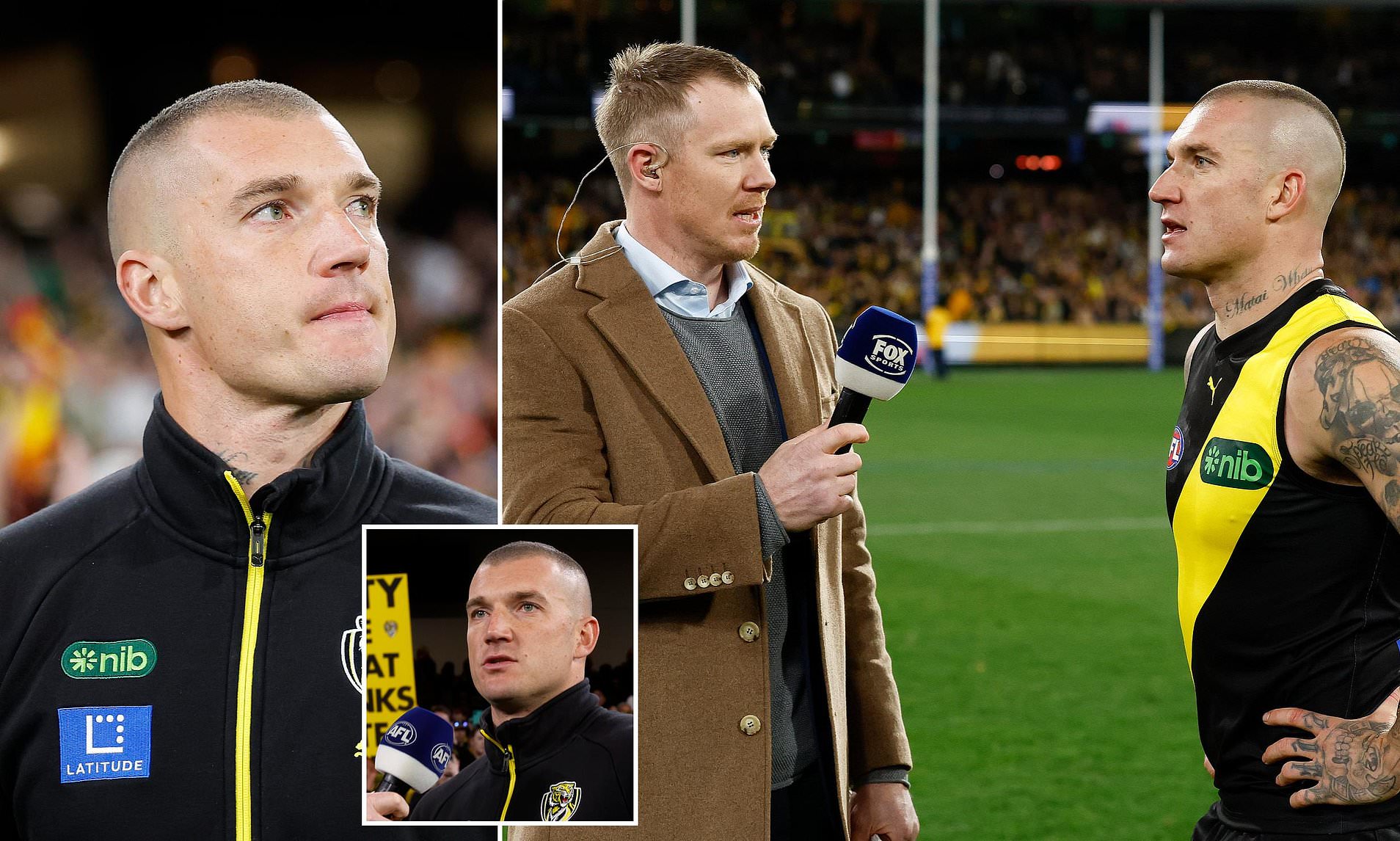 Footy great drops big hint on Dustin Martin's future career - as Fox Footy's broadcast line-up ...