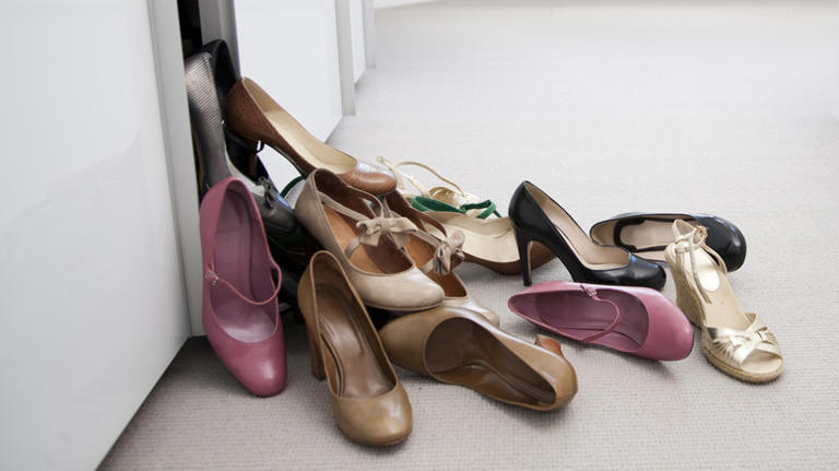 Too Many Shoes? Free Up Closet Space With A Sleek Pull Out Storage Solution