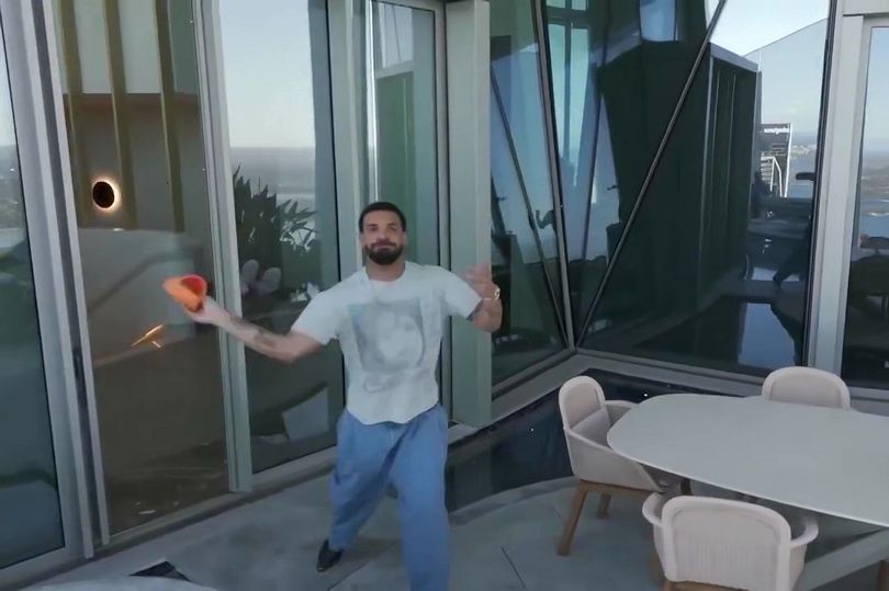 Drake fans work out 'truth' as rapper throws shoe at drone in ...