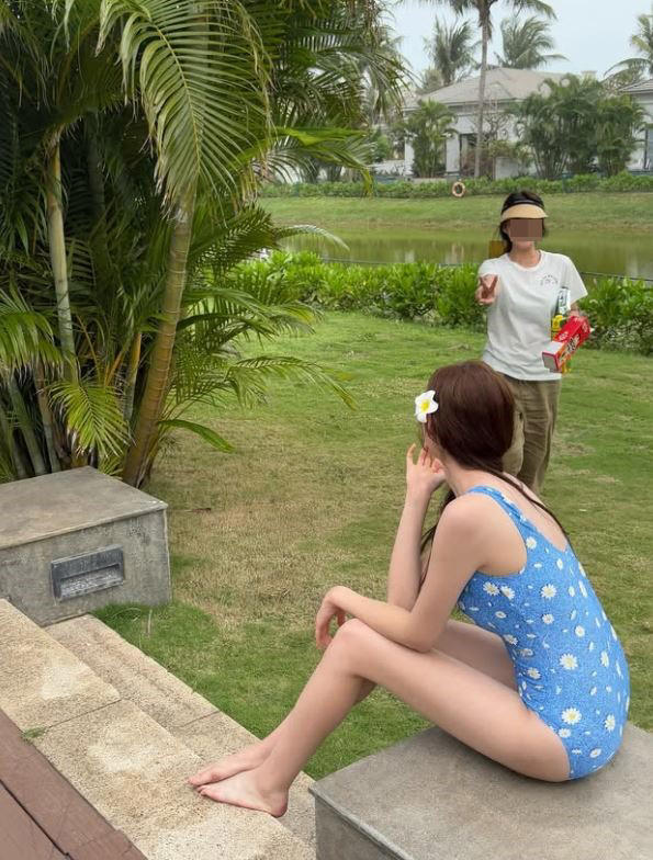 '프로듀스 48' 출신 고이진, 나트랑서 전한 근황...174cm 수영복 비주얼은?