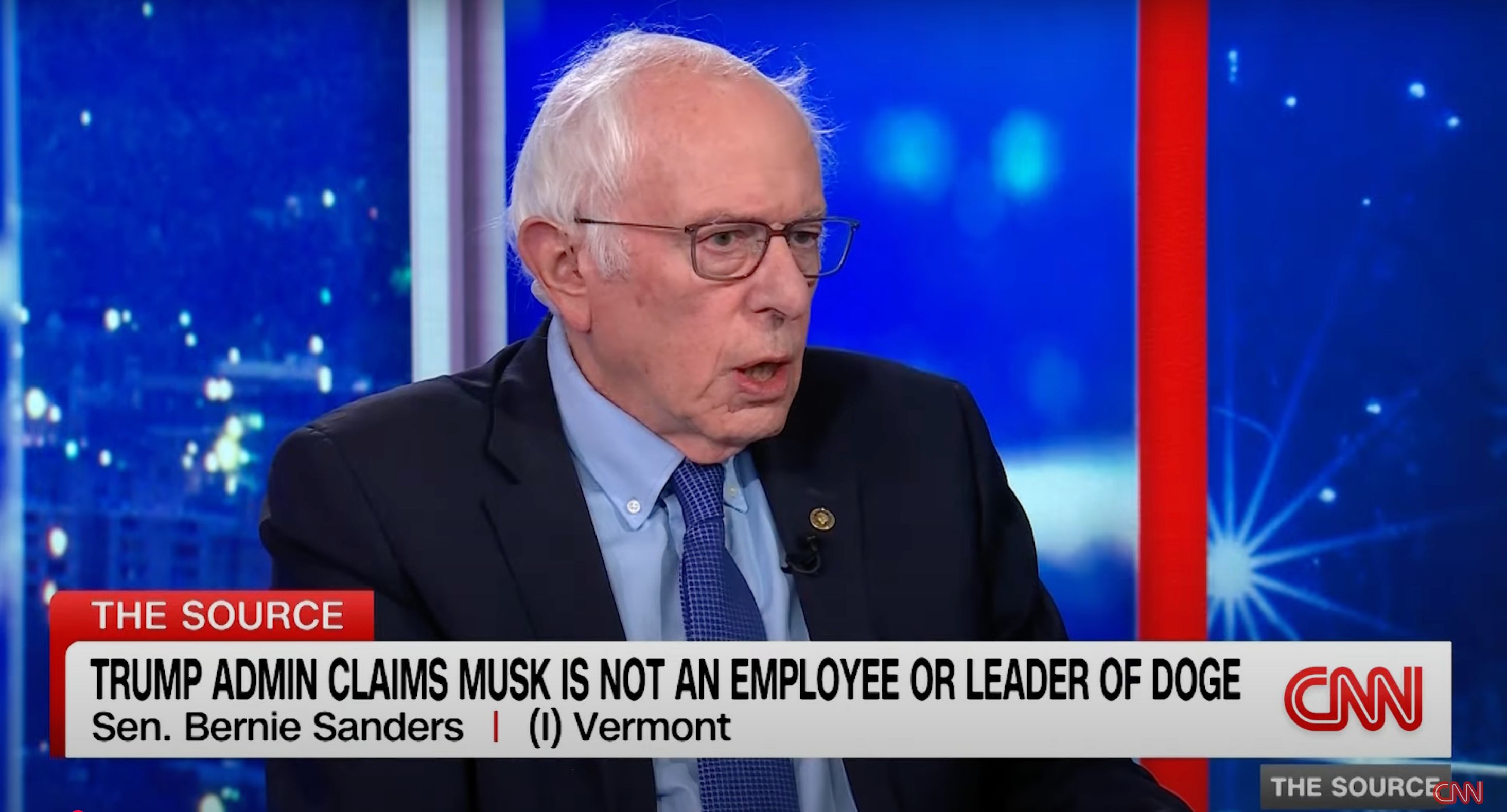 Bernie Sanders Says Elon Musk Is 'Clearly Running The Show' At DOGE