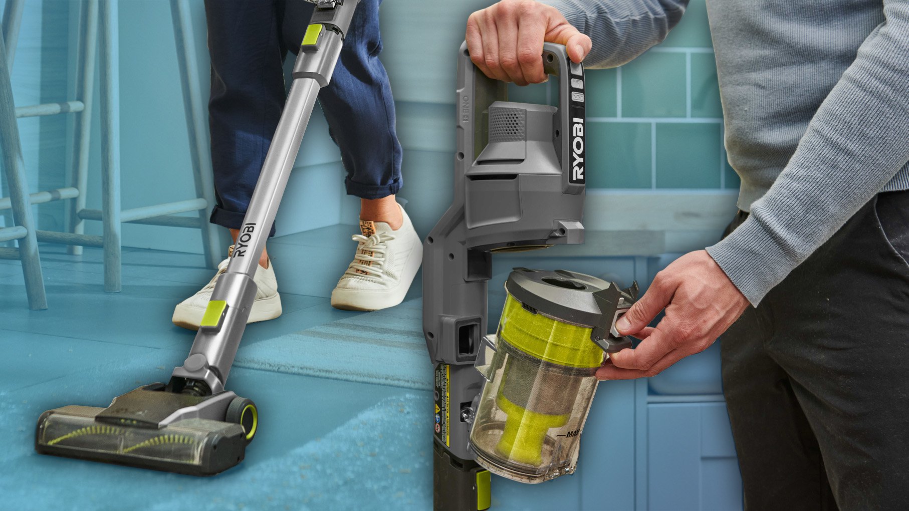Tackle dust and dirt with Ryobi Cordless Stick Vacuum and save £150 ...