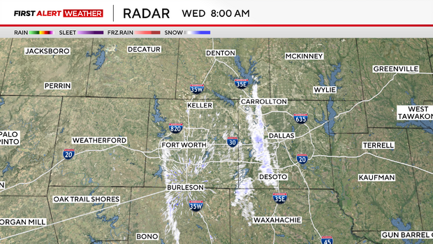 Record low temperatures are possible in North Texas Thursday morning