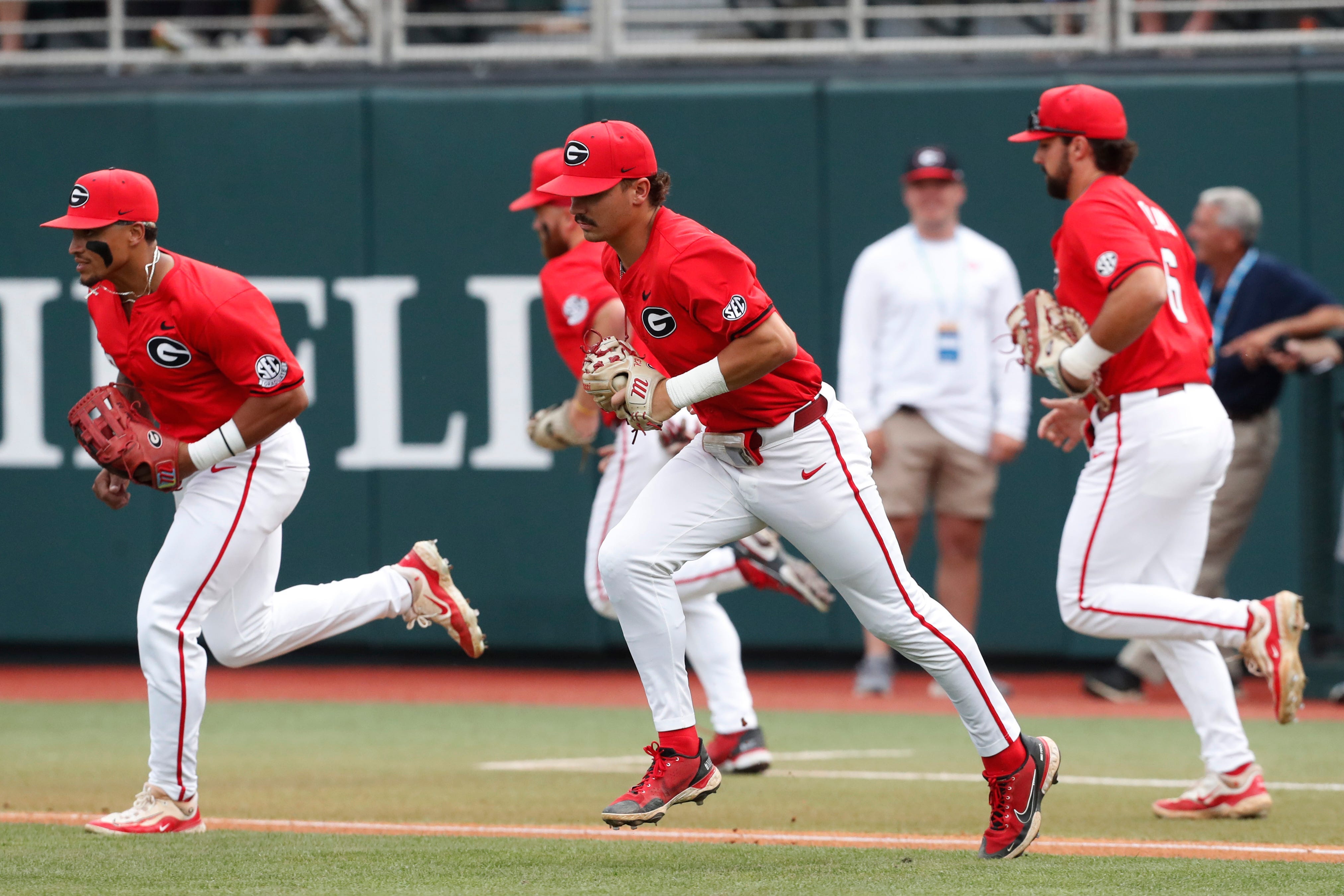 Georgia baseball pitcher goes viral for sticking out tongue