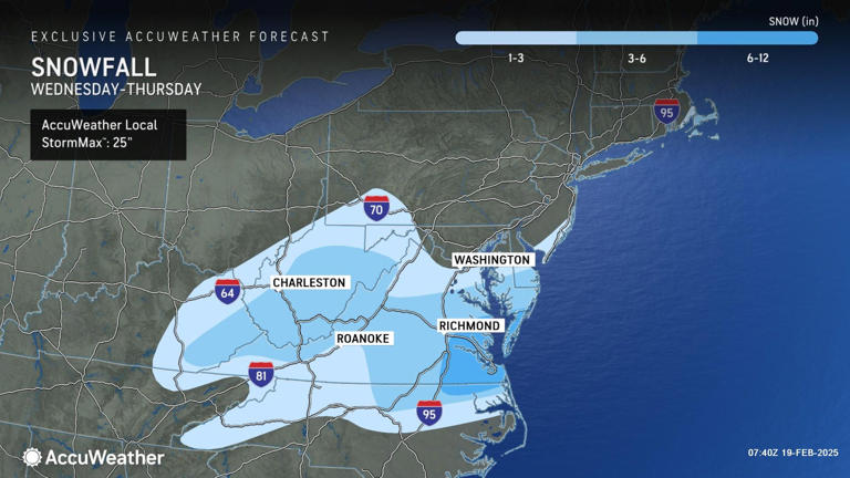 Winter Storm Map As Some Interstates 'May Be Forced to Close'