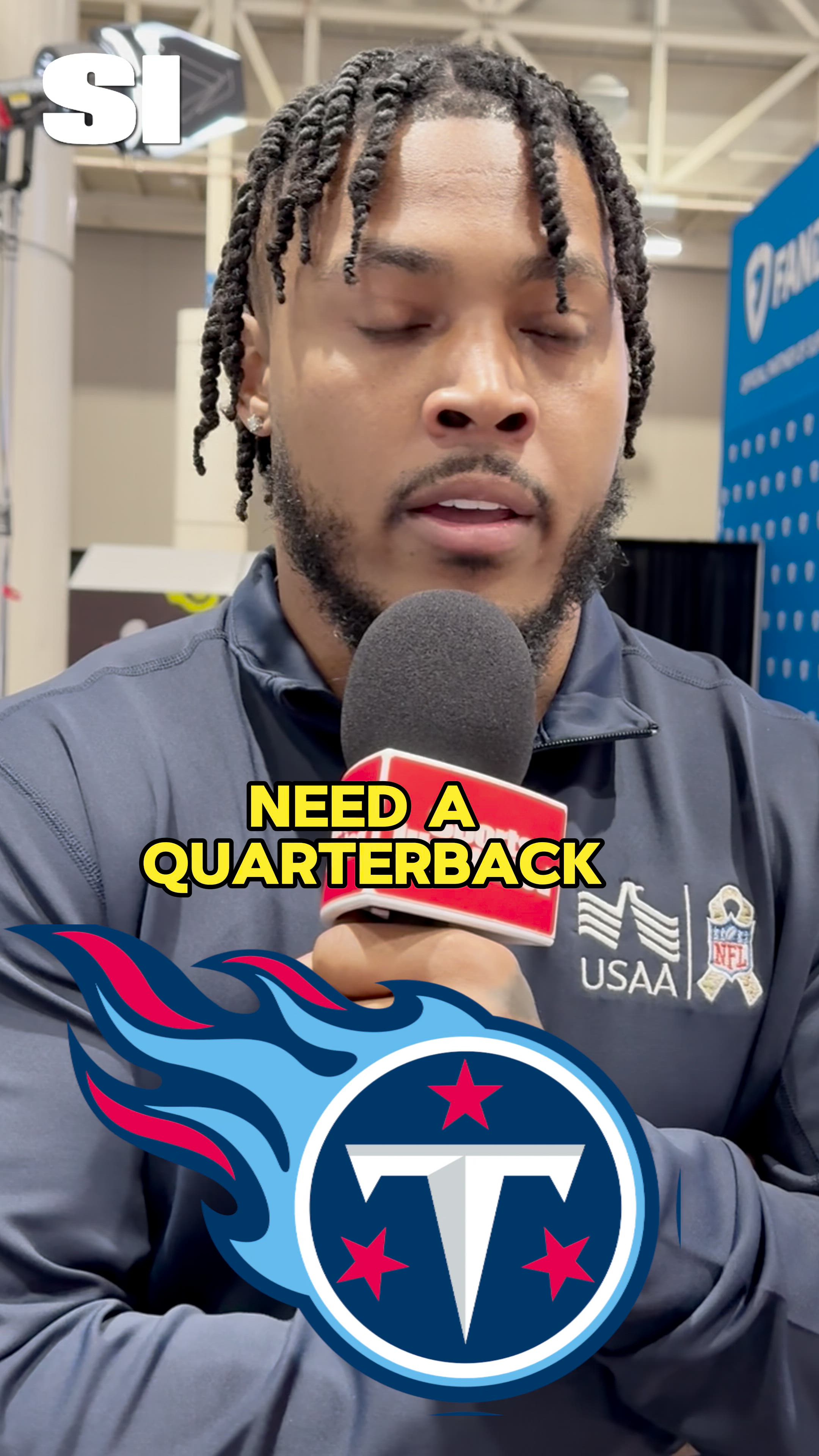 Josh Jacobs Says Titans Need a Quarterback