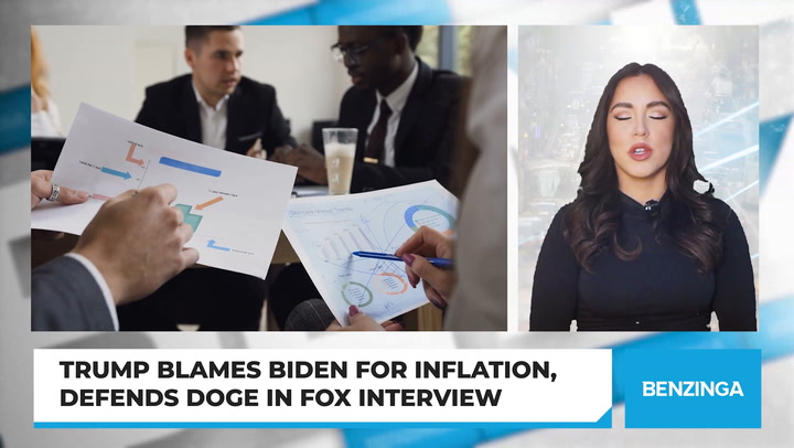 Trump Blames Biden For Inflation, Defends DOGE In Fox Interview