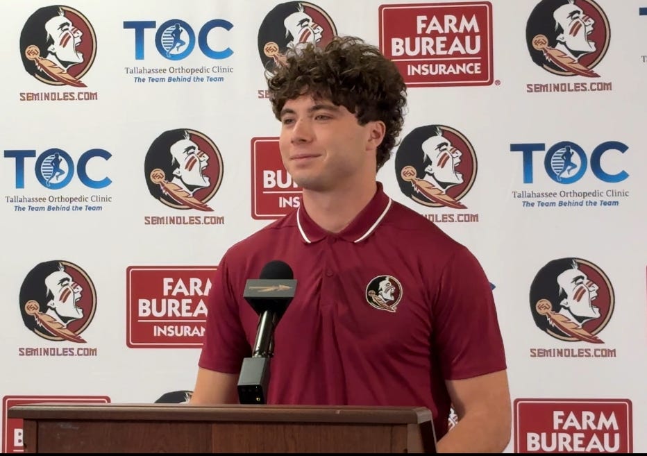 FSU football freshman QB Kevin Sperry draws inspiration from Baker Mayfield