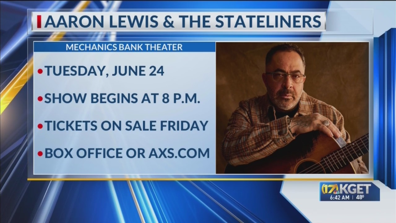 Aaron Lewis & The Stateliners to perform at Mechanics Bank Theater June 24