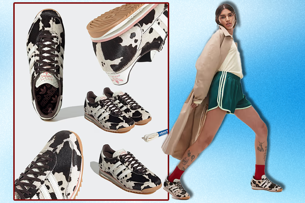 Adidas’s cow print trainers have dropped – and they’re selling fast