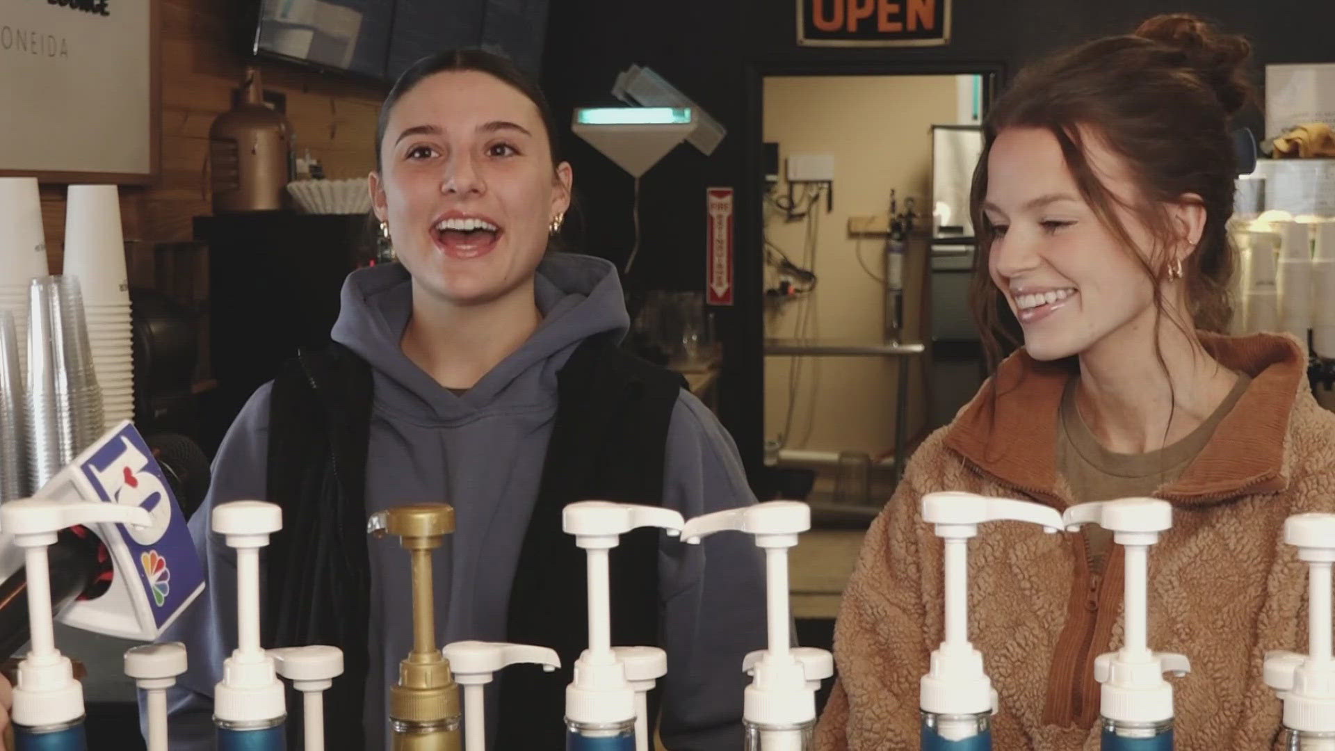 Baristas at Gather Coffee Lounge shares morning commute through snow