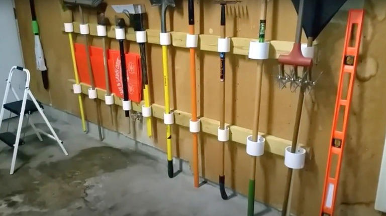 Organize Your Garage Using These 15 Smart PVC Pipe Storage Hacks