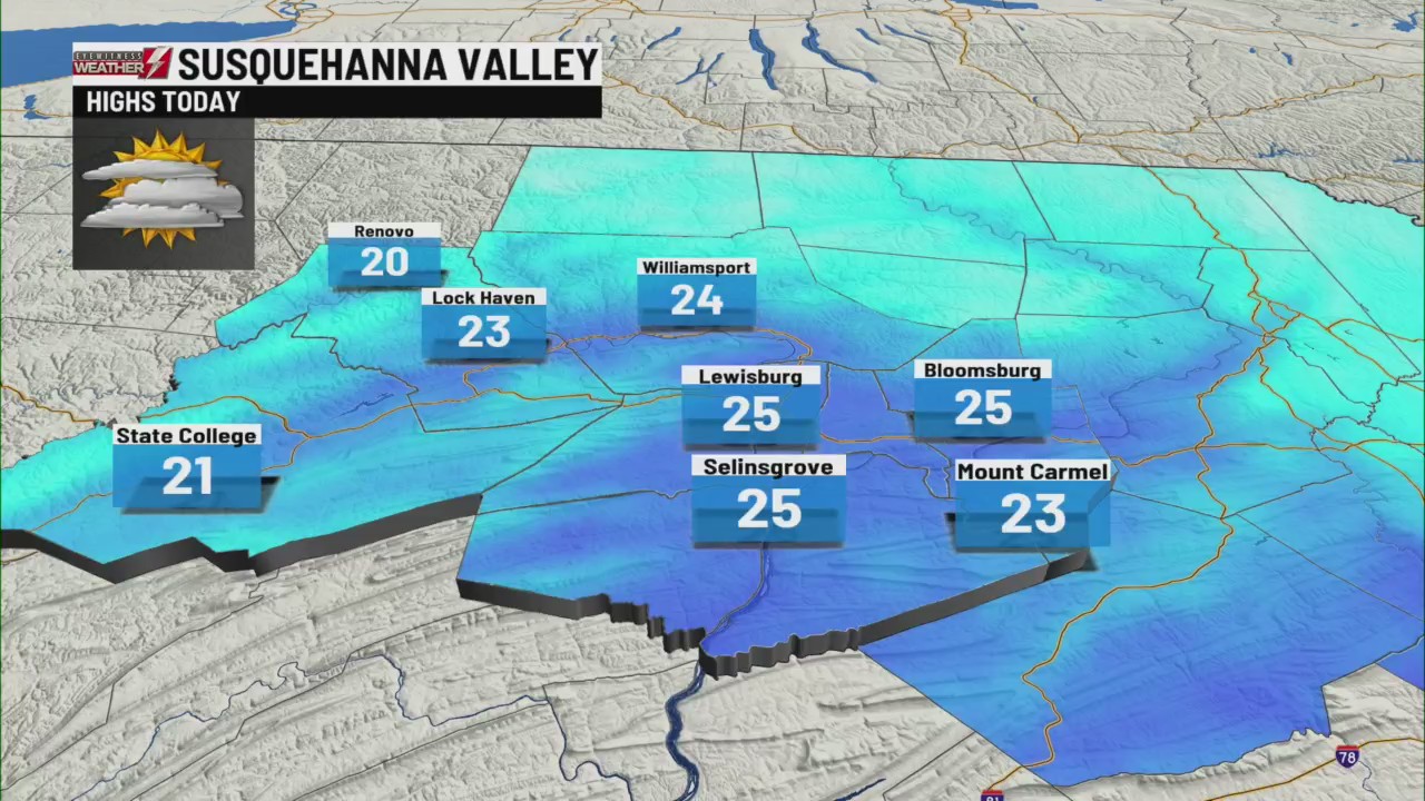 Central PA Weather Forecast - 2/19/25
