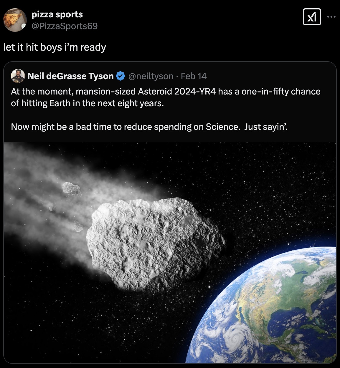 25 Tweets and Reactions to the Asteroid Heading Straight At Us
