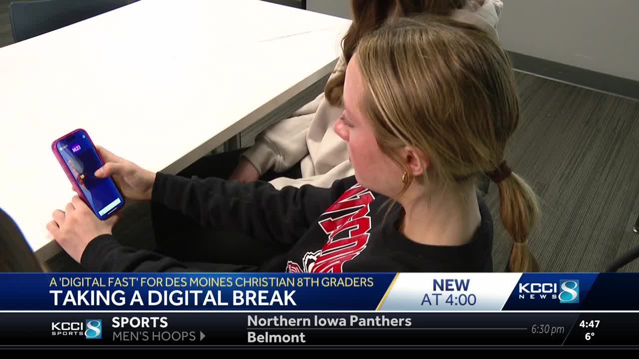 Iowa 8th graders put to the test with 'digital fast'