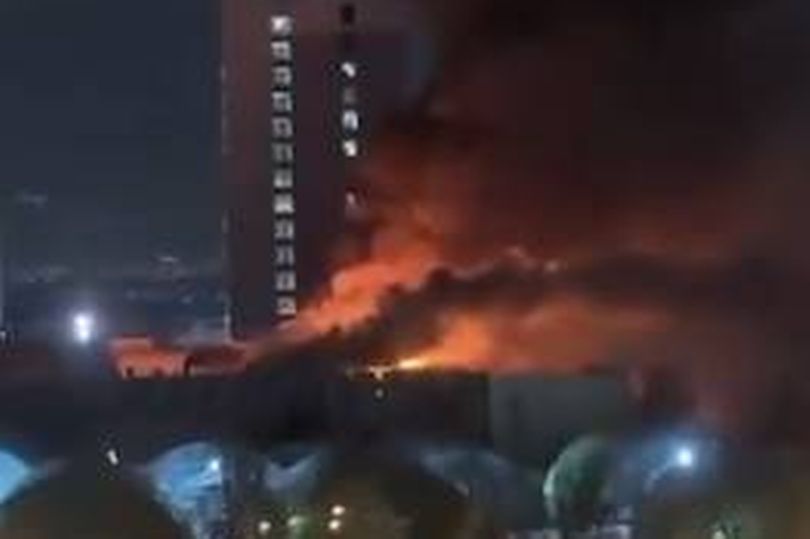 Explosions heard as huge fire breaks out at Russian defence-linked ...