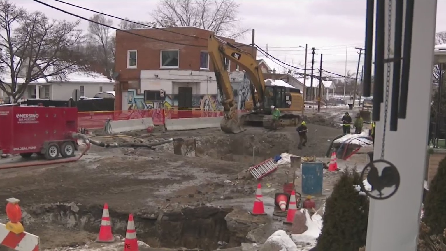 Cleanup continues in Southwest Detroit after water main break