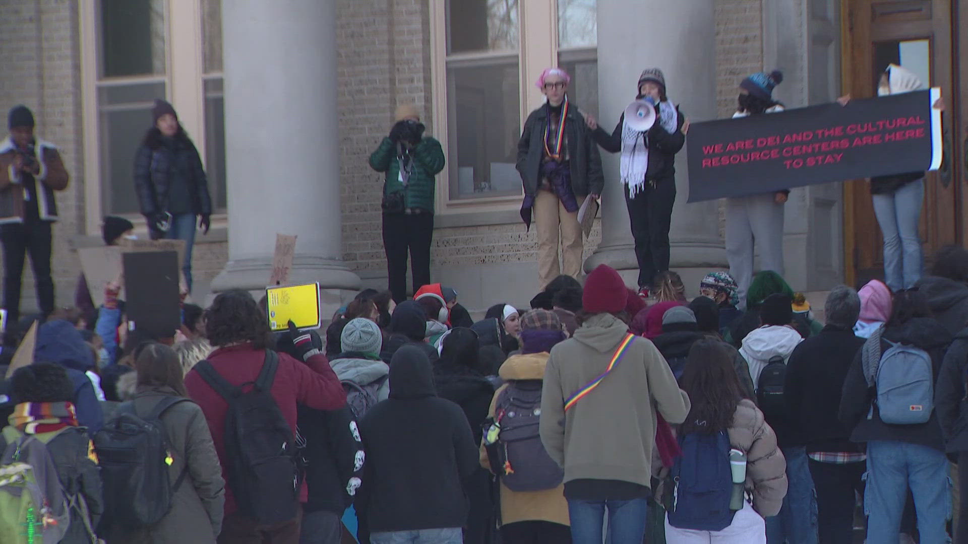 CSU students protest in support of DEI and accessibility programs