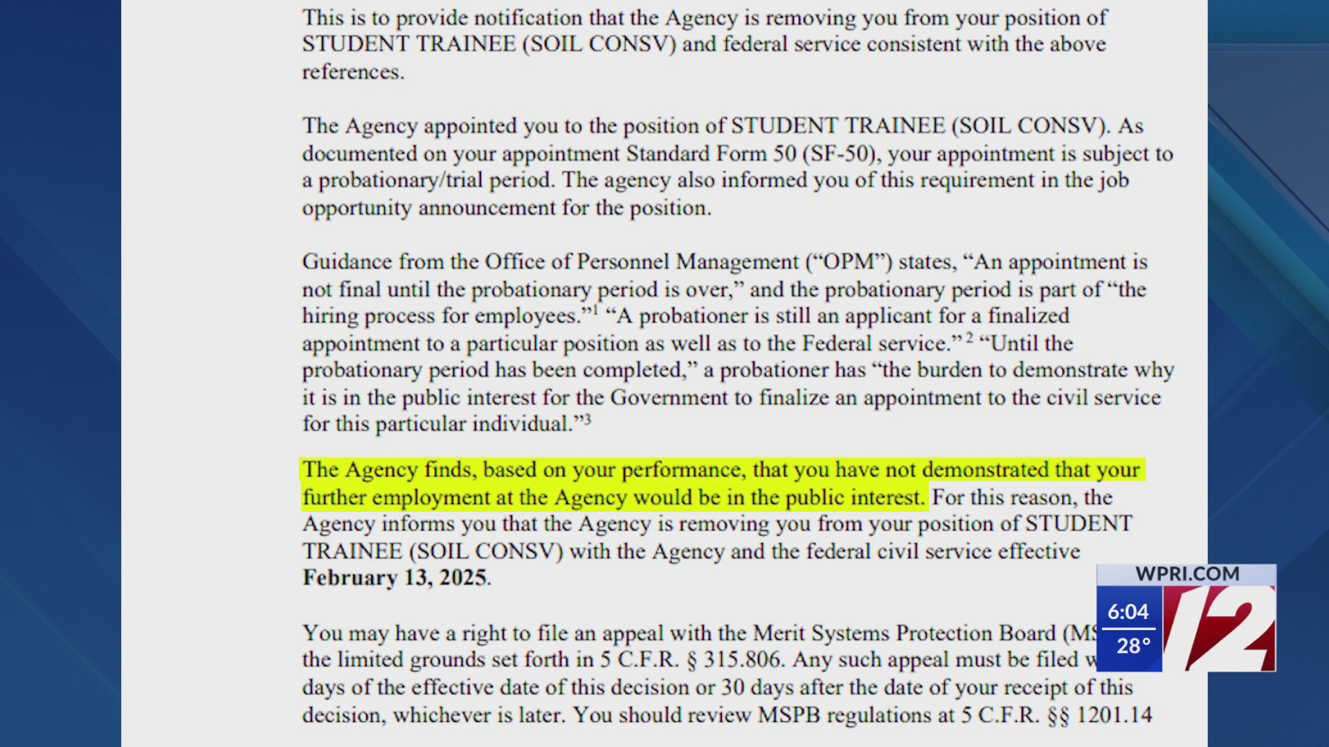 Local USDA workers laid off due to Trump's executive order