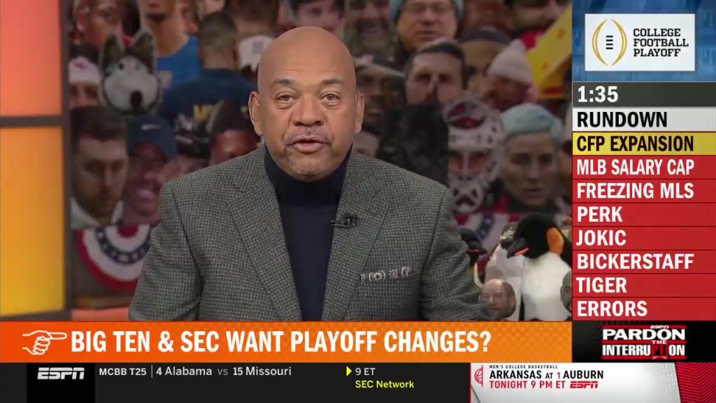 ESPN hosts blasts new CFP plan