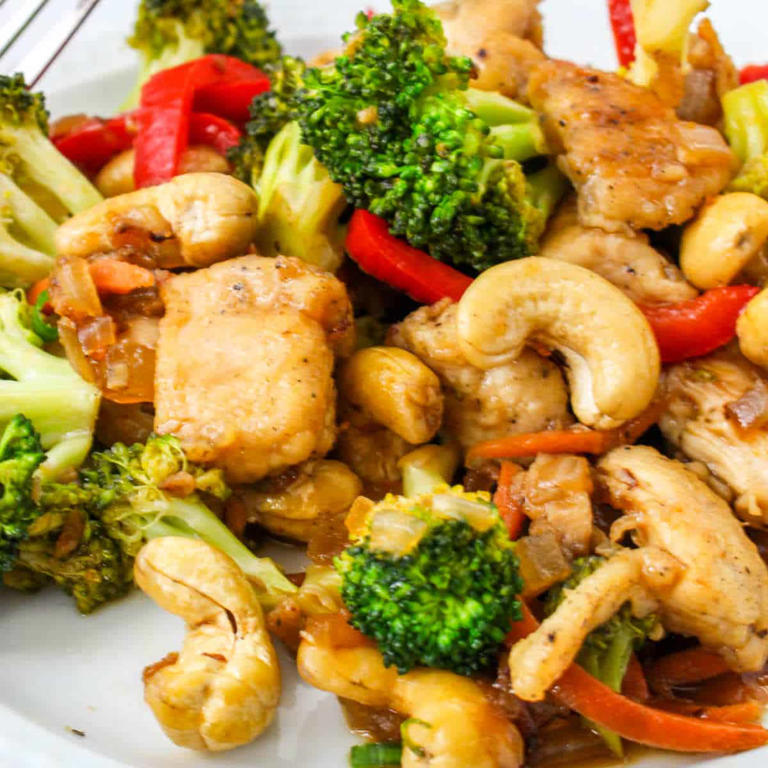 Honey garlic chicken stir fry