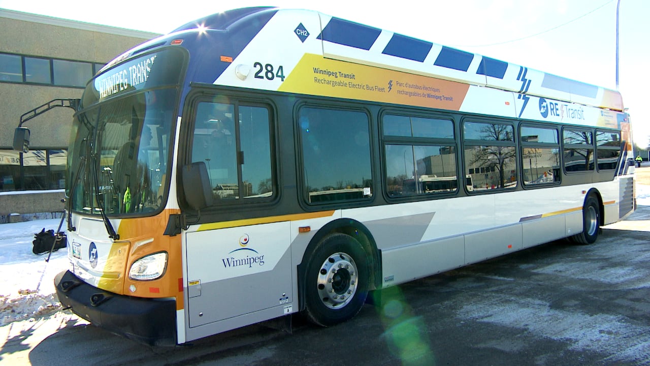 Winnipeg Transit's first zero-emissions bus arrives