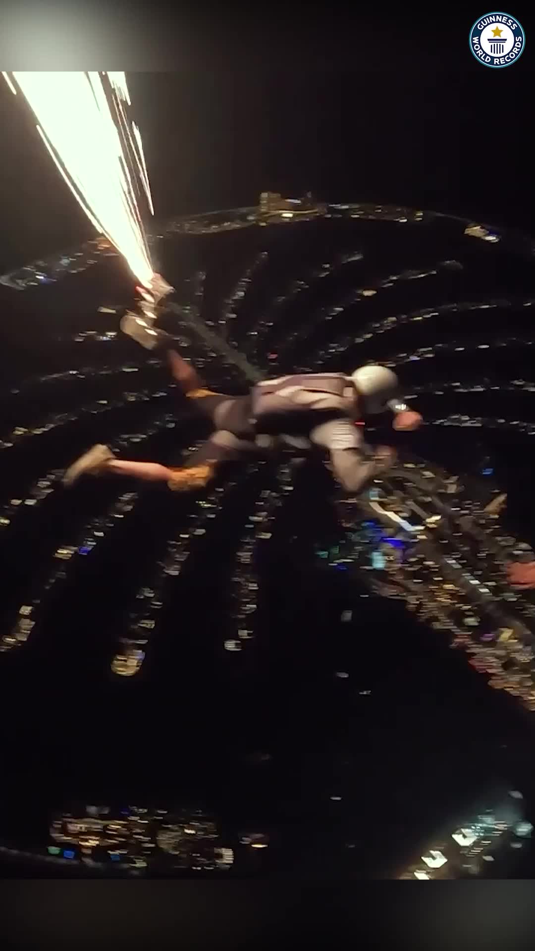 Skydiving Fireworks Show Breaks World Record!