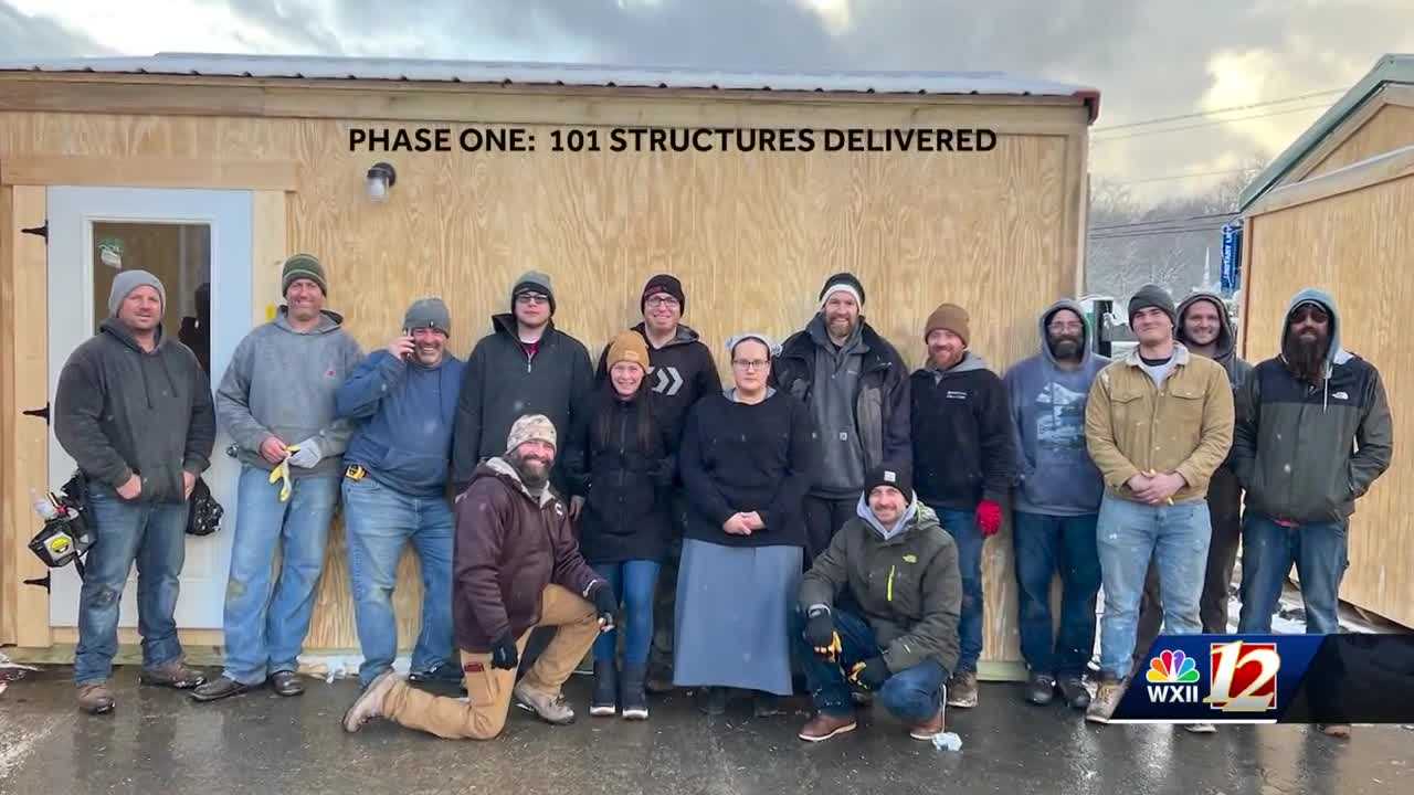 Man travels 2,000-plus miles to help Western NC, build shelters