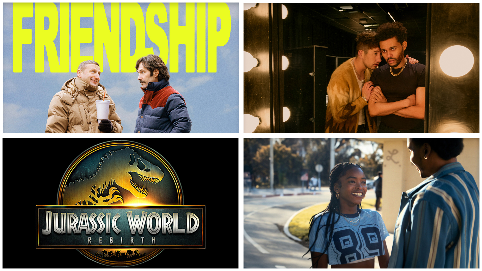 What’s New: Friendship, Hurry Up Tomorrow, Jurassic World Rebirth, Forever