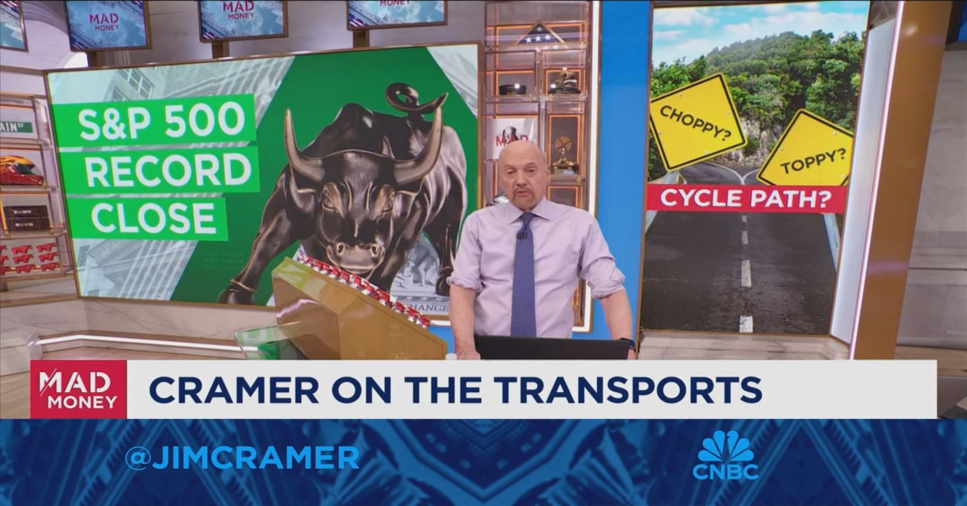 Jim Cramer talks the cyclical trends playing out in the markets