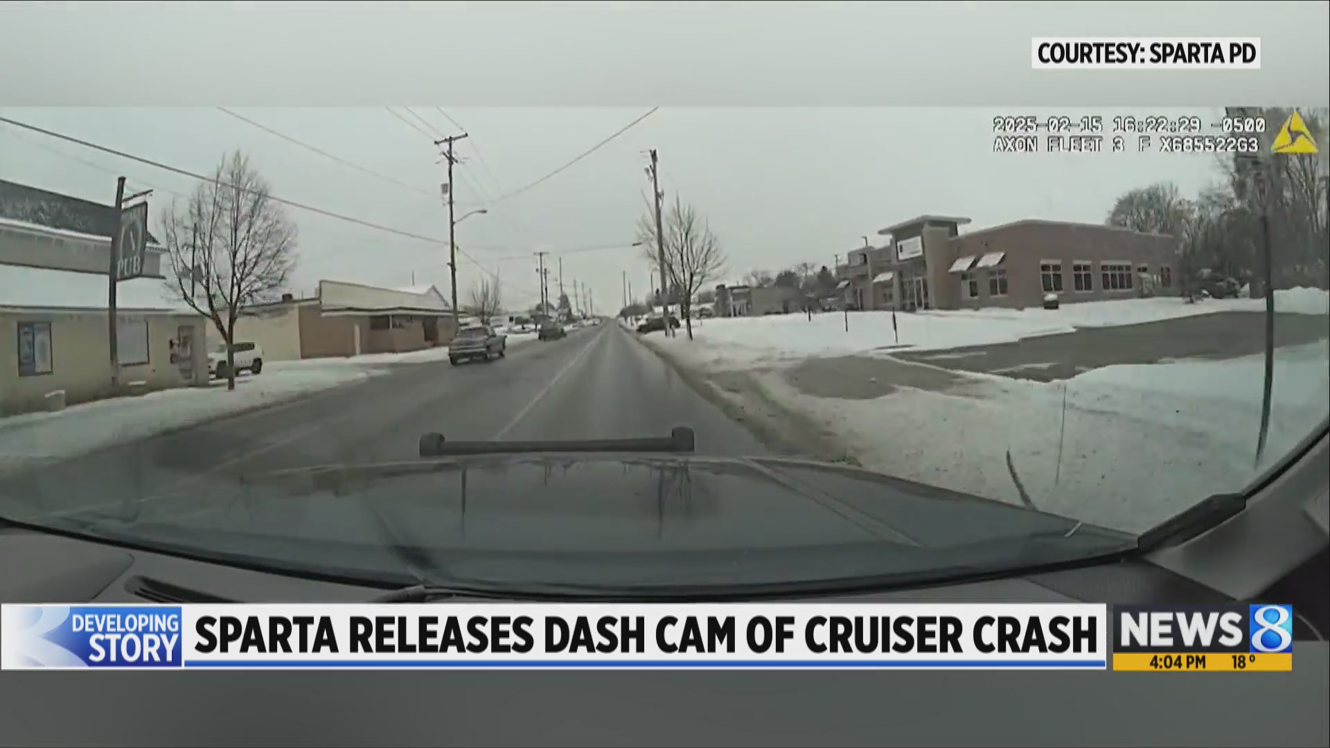 Sparta releases video of cruiser crash
